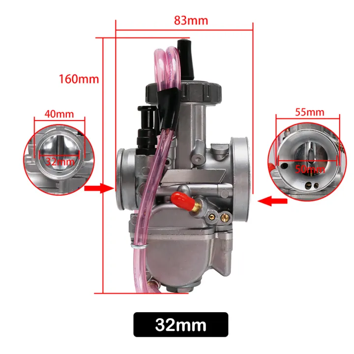ZSDTRP Universal 32mm PWK Carburetor Carburador for Keihi Carburetor 2T ...