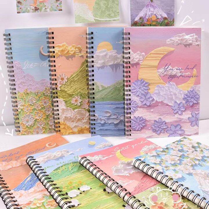 RF NOTES A5 size Writing Coil Notepad Student Stationery Notebook Oil ...