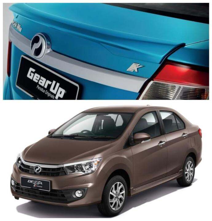 Perodua Bezza Rear Bonnet ABS Spoiler - Sugar Brown | Lazada