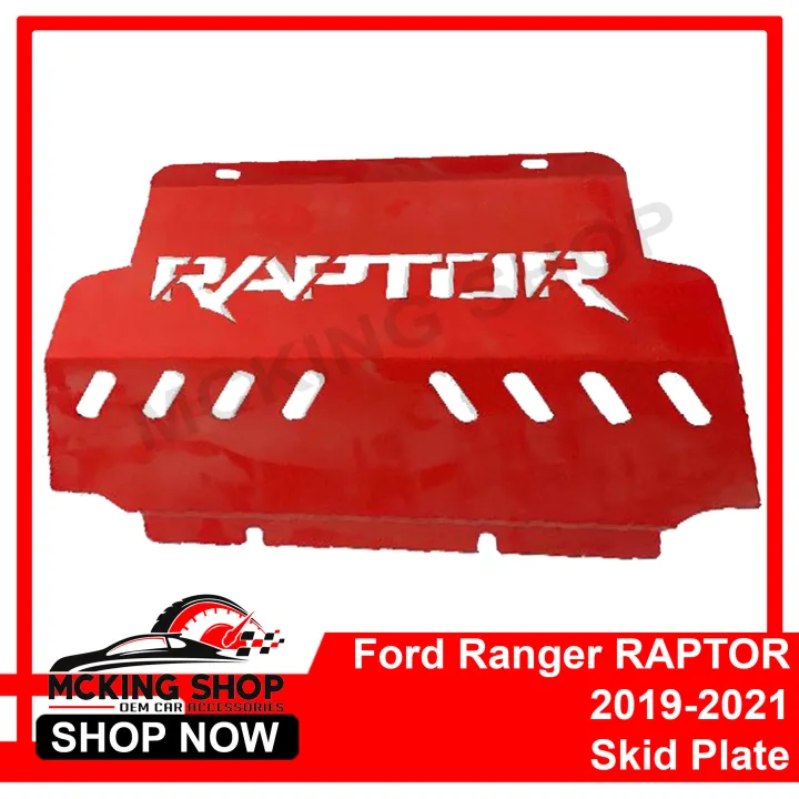 Ford Ranger Raptor 2019-2021 Metal Skid Plate (Red) | Lazada PH