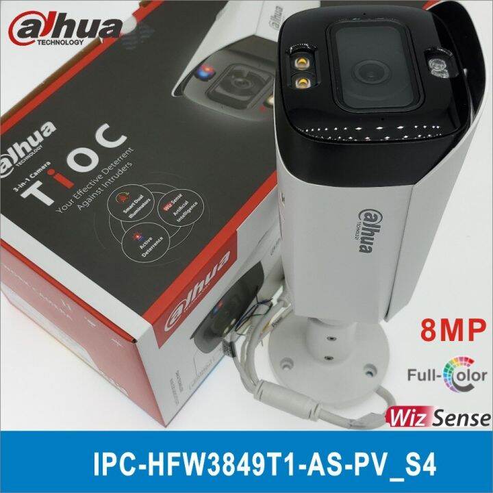 Dahua 8MP IP Camera IPC-HFW3849T1-AS-PV S4 New Version Full-Color ...