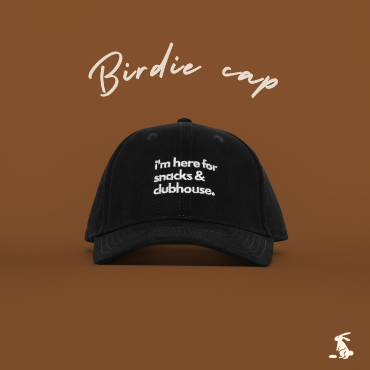 Birdie Cap (I'm here for snacks & clubhouse) หมวกแฟชั่นปักลาย | Lazada ...