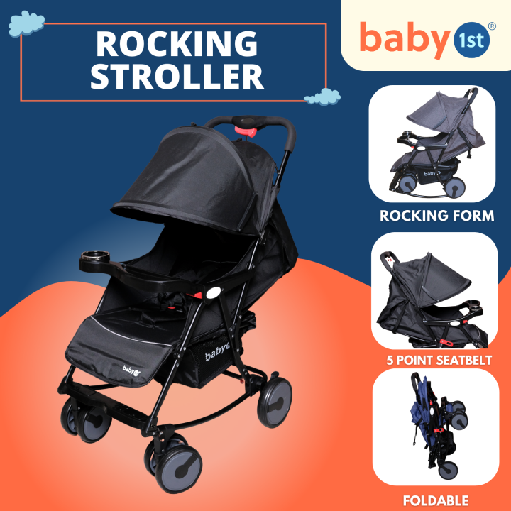 BABY1st Foldable Rocking Stroller | Lazada PH