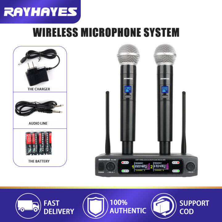 RAYHAYES KU-202 wireless microphone UHF mic microphone for karaoke for ...