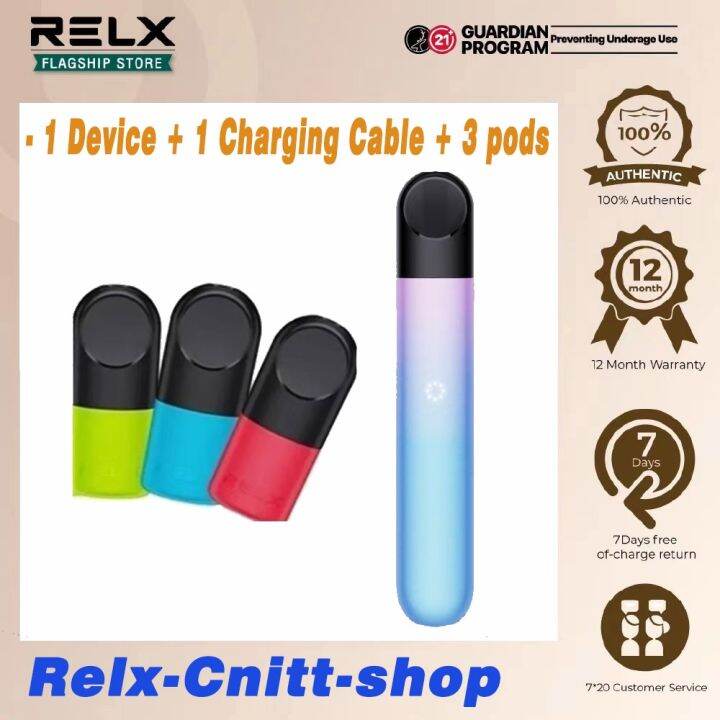 Vaping Set 《3 Free Pods》 juice relx/relix/relex Infinity Phantom Device ...