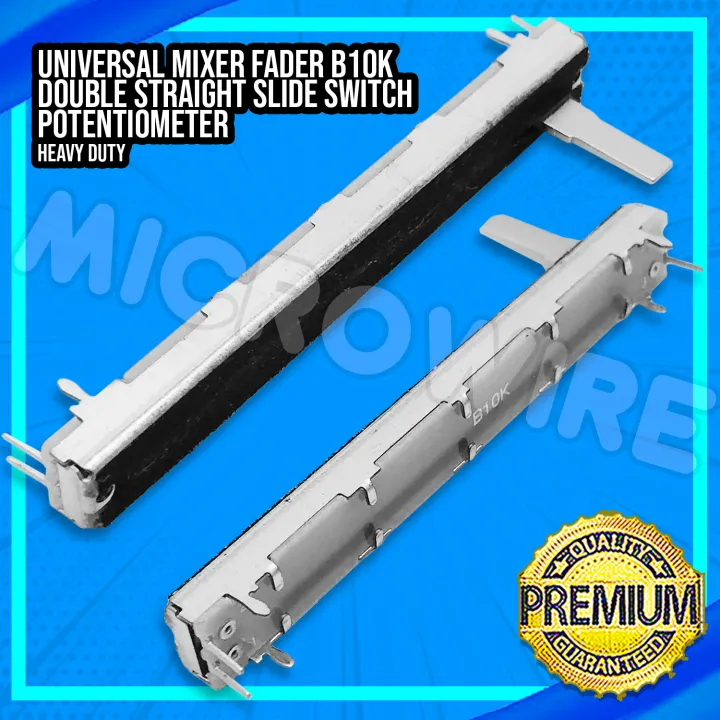 Universal Mixer Fader B10k Double Straight Slide Potentiometer Slide Switch Lazada Ph