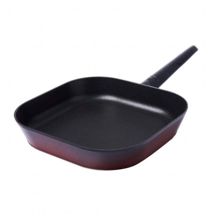 Queensense Non Stick Zirconium Frying Pan Rectangular 24cm, Made in ...