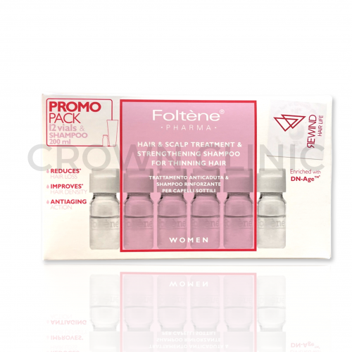 Foltene Hair & Scalp Kit Treatment For Women 12 Vials + Shampoo 200ML ...