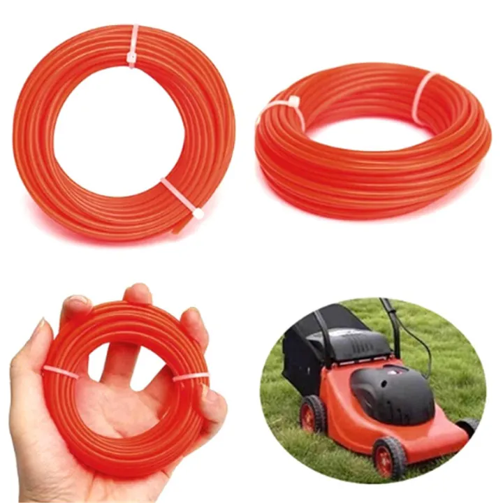 10m x 2mm Strimmer Line Brushcutter Grass Trimmer Nylon Cord Wire Round ...