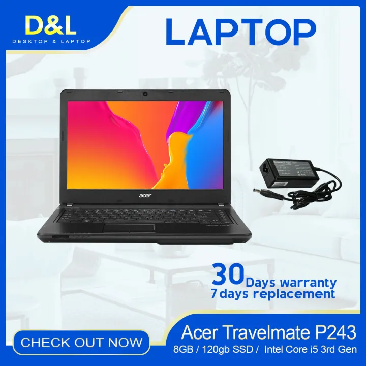 ACER TRAVELMATE P243 | i5 3rd Gen | 8gb ram | 120gb SSD | Windows and ...