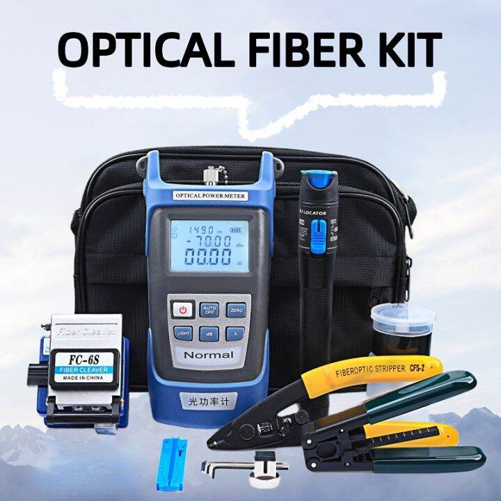 Fiber optic ftth tool kit 5km All in one Optical Power Meter -70 ...