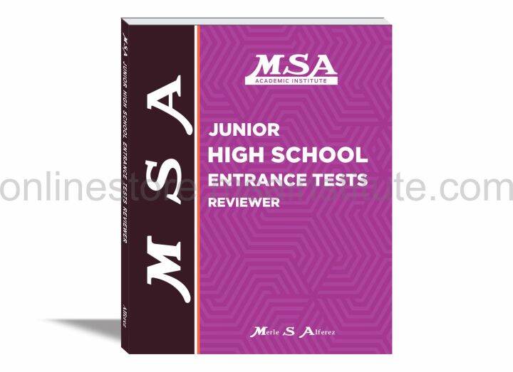 MSA Junior High School Entrance Tests Reviewer for incoming Grade 7 ...