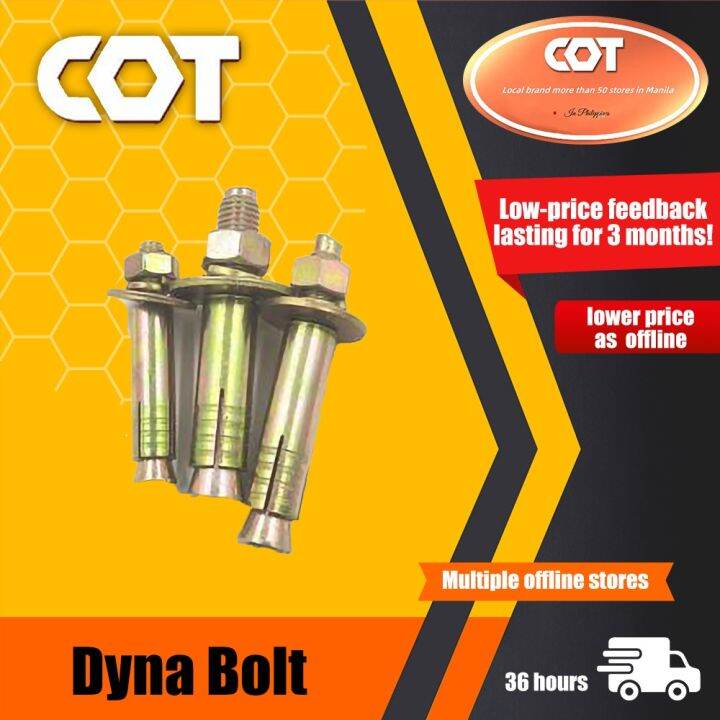 ღ(PER PIECE) Dynabolt Dyna Bolt Expansion Bolt Anchor Bolt 14 to 12 ...
