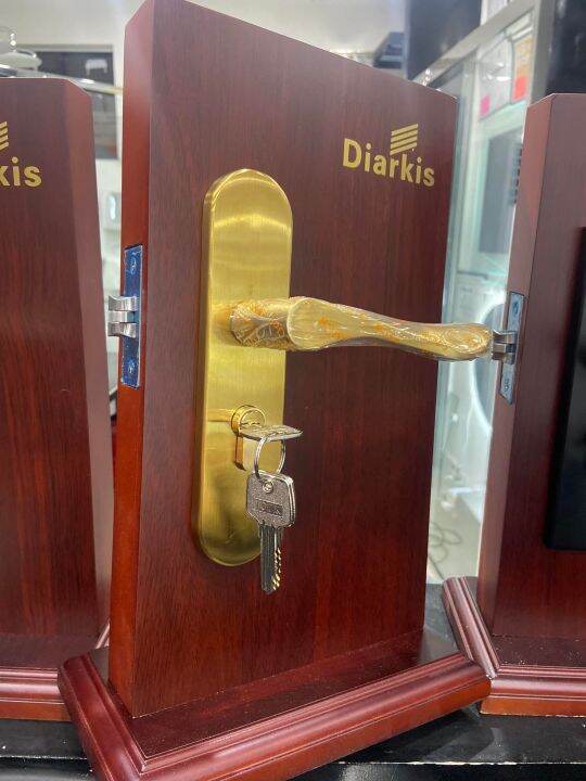 Gold Heavy Duty tubular ENTRANCE & PRIVACY Function lever handle ...