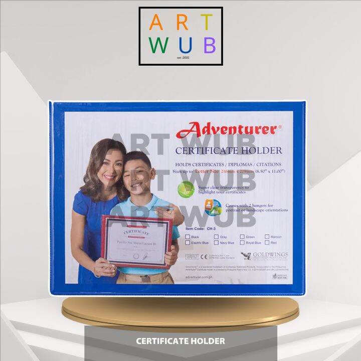 Art wub. Adventure certificate holder Short / A4 Sizes | Lazada PH