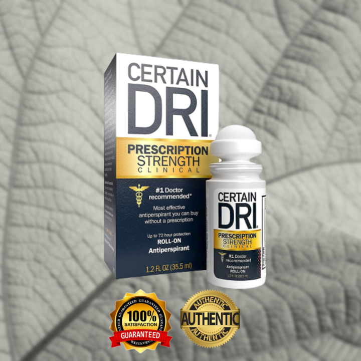 CERTAIN DRI PRESCRIPTION STRENGTH CLINICAL ANTIPERSPIRANT DEODORANT ...