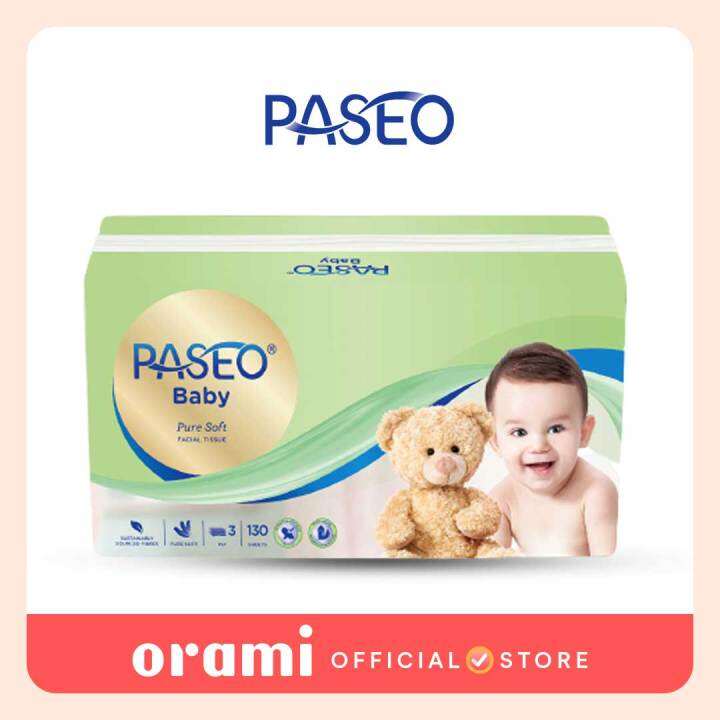 Paseo Pure Soft Facial Soft Pack 130's | Lazada Indonesia