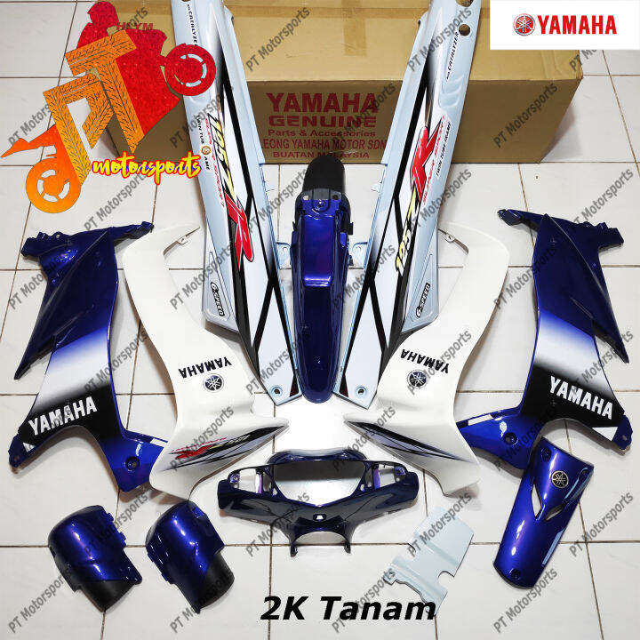Yamaha 125ZR 125Z Biru Putih Dpbmc White Original Siap Logo Timbul 3pcs ...