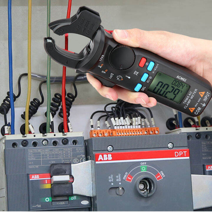 Clamp Meter Multimeter ACM82 0.001A AC/DC Clamp Meter Auto-Ranging ...