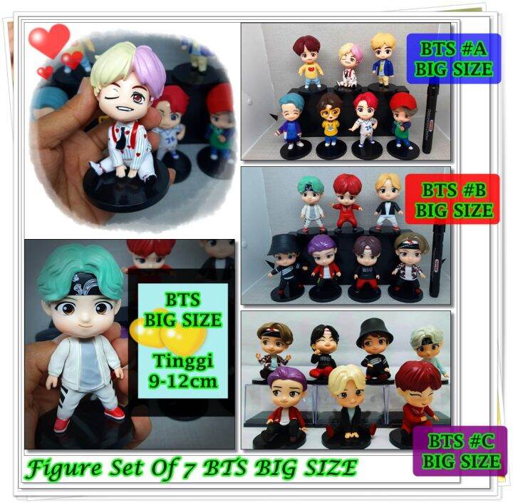 Set Of 7 Figure KPOP Idol / Tiny Tan BT21 Big Size - Jumbo | Lazada ...