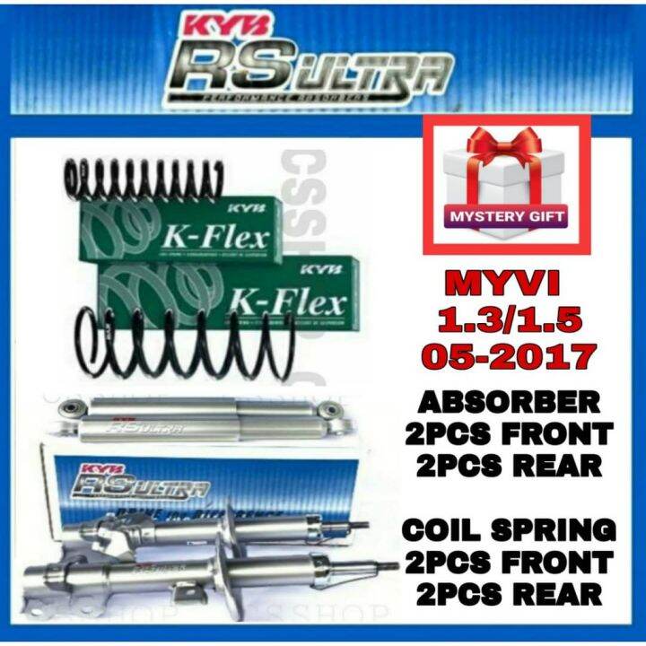 PERODUA MYVI (05-2017 ) ABSORBER AND COIL SPRING SET FRONT / REAR ...