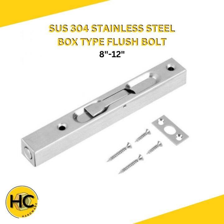AMAN DFB-SQ Quality Stainless Steel 304 Box Type Flush Bolt Luxury Door ...