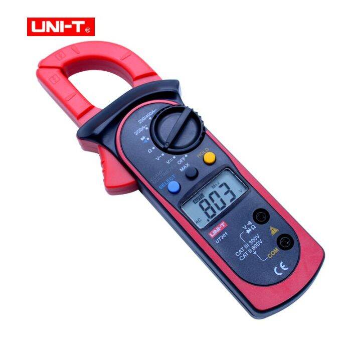 UNI-T Digital Clamp Meters UT202 UT201 UT202A Mini Multimeters Ohm DC ...
