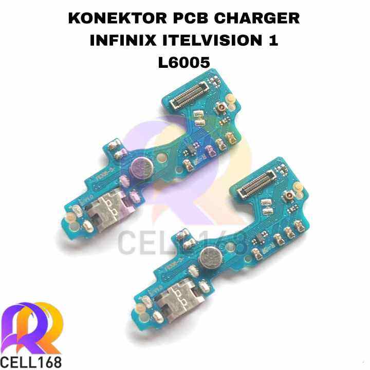 FLEXIBLE KONEKTOR CHARGER INFINIX ITEL VISION 1 L6005 PCB BOARD CAS MIC ...