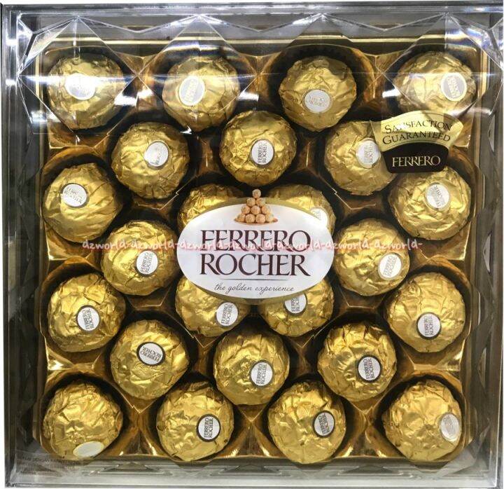 Ferrero Rocher Chocolate Gold 24pcs Coklat Bulat Emas Ferero Rocer isi ...