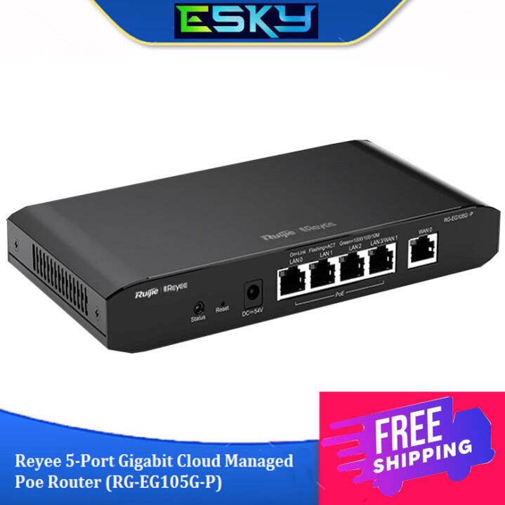 Reyee 5-Port Gigabit Cloud Managed Poe Router (RG-EG105G-P) | Lazada PH
