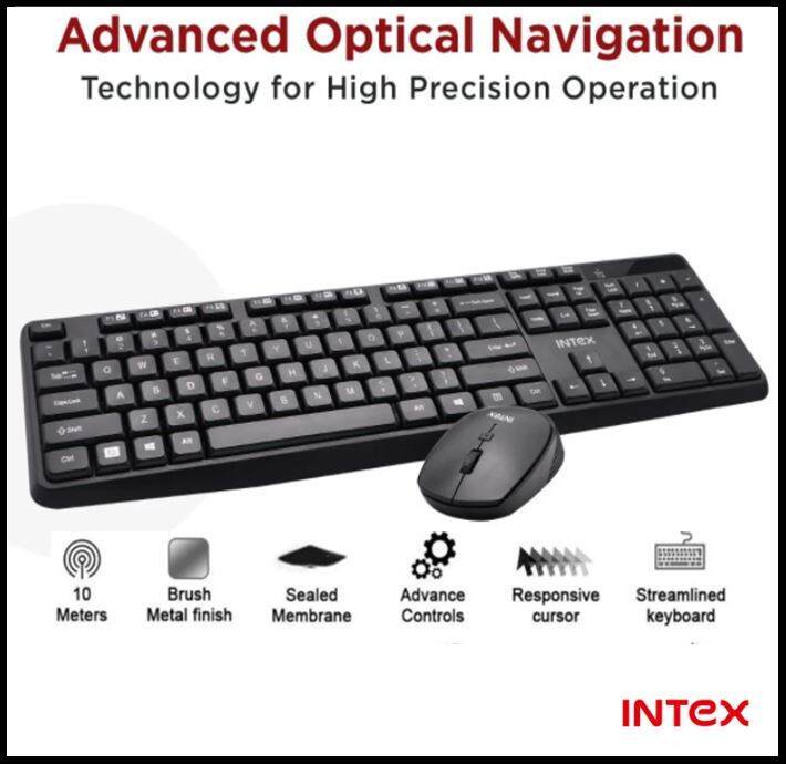 INTEX POWER Home&Office Keyboard and Mouse Combo for PC Desktop and ...