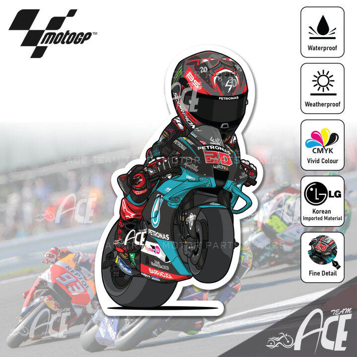 Moto GP Sticker Fabio Quartararo Petronas Yamaha SRT Team Yamaha MotoGP ...