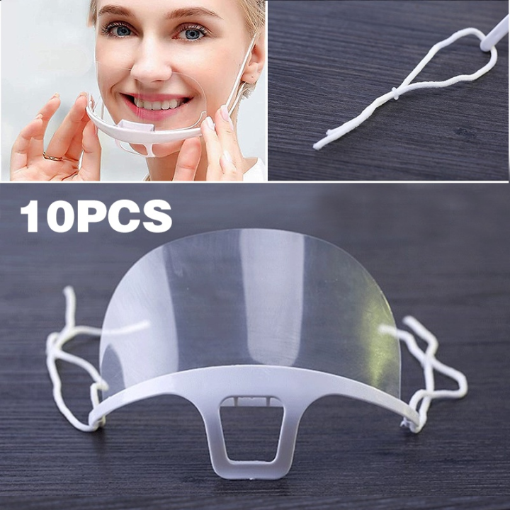 10pcs Chef Mask Mouth Guard Spit Shield Restaurant Catering Anti Fog ...
