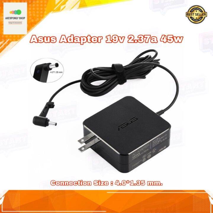 สายชาร์จโน๊ตบุ๊ค Asus Adapter Laptop 19v/2.37a 45w Connection Size : 4. ...