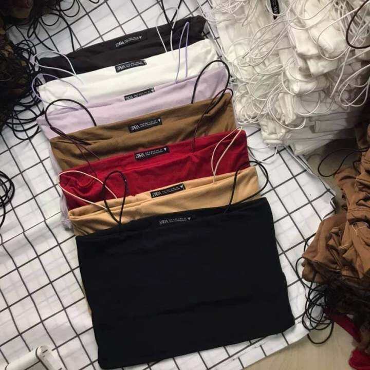 PLUS SIZE Knitted Ribbed Strappy Trendy Crop-top/ Tank Top- Sexy Sando ...