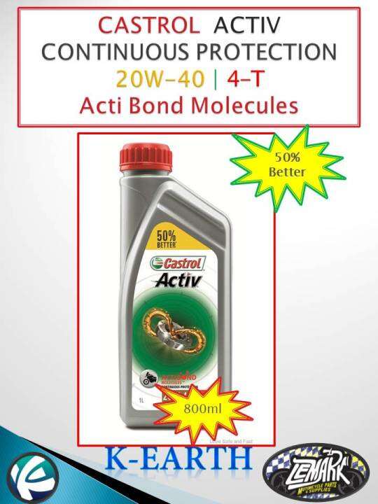 CASTROL ACTIV 50% BETTER ACTI BOND MOLECULES 1 LTR | Lazada PH