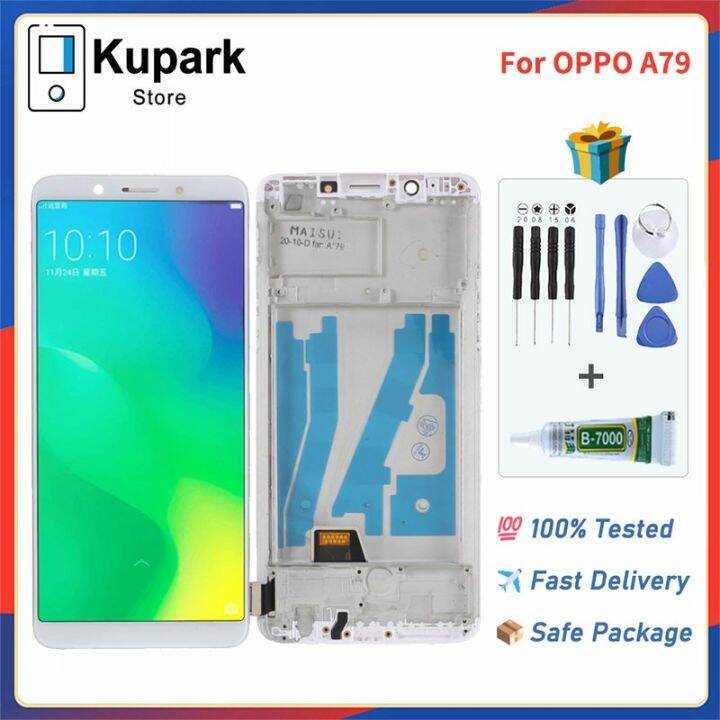 KUPARK จอ LCD สำหรับ OPPO A79,จอสัมผัส LCD และประกอบเครื่องอ่านพิกัด ...