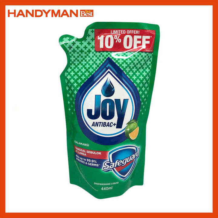 Joy Dishwashing Liquid Antibac + Kalamansi, 440ml | Lazada PH