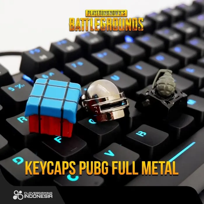 Keycaps PUBG Full Metal Air Drops Helmet Grenade - PUBG | Lazada Indonesia