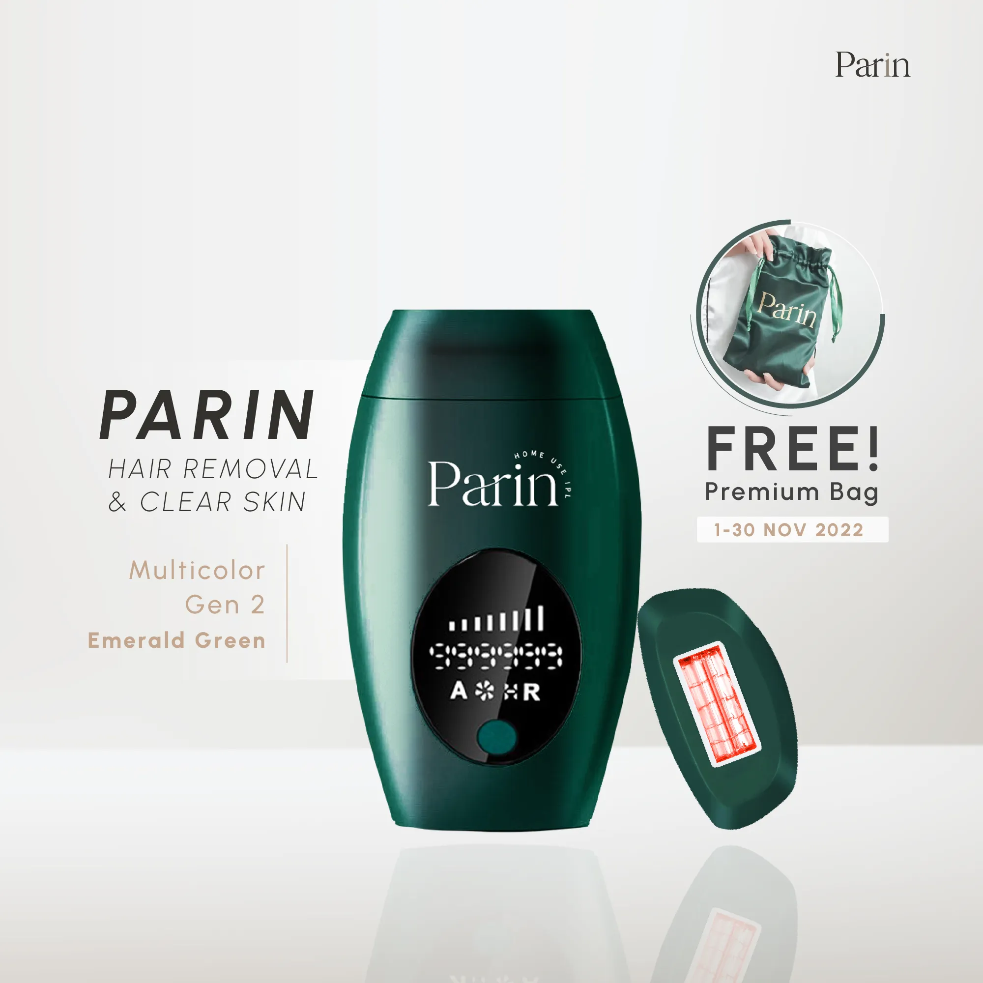 PARIN IPL LASER กำจัดขน & หน้าใส 999,999 ช็อต ซื้อยกเซ็ตในราคาสุดคุ้ม ...