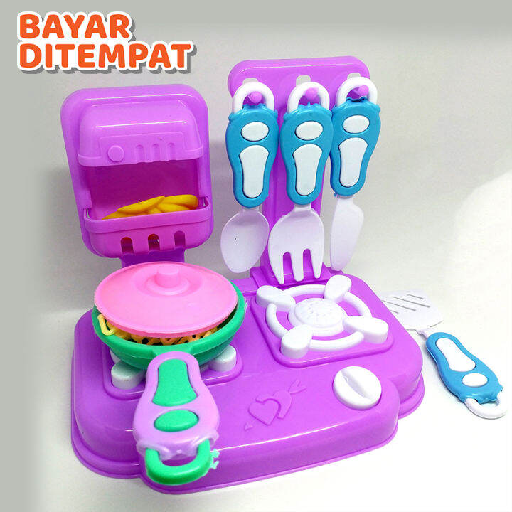 Mainan anak Kitchen Set Kompor MINI Mainan Masak Masakan dapur dapuran ...