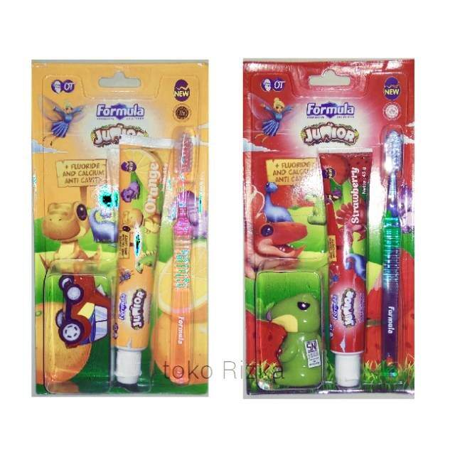 Formula Junior Pasta Gigi Anak 45G Orange Strawberry Plus Sikat Gigi ...