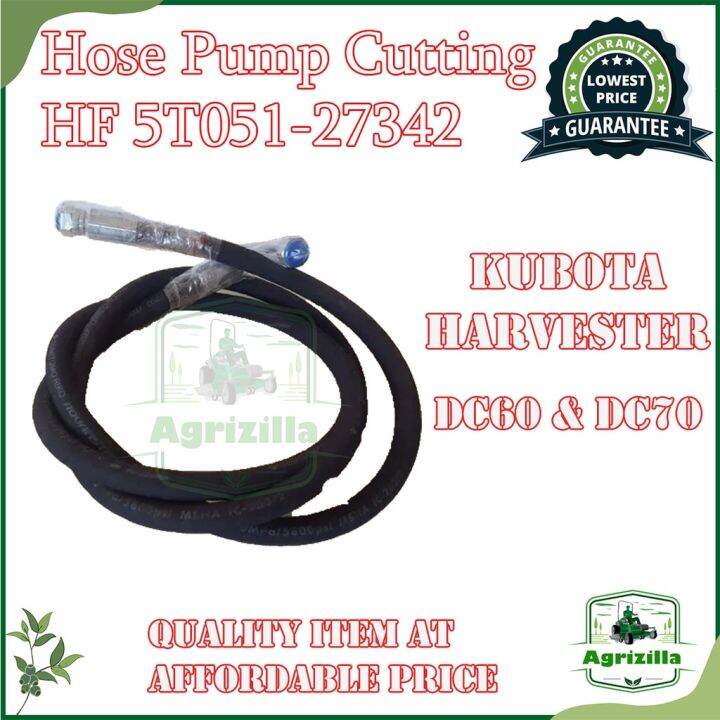 Hose Pump Cutting HF 5T051-27342 for Kubota Harvester Preferred Model ...