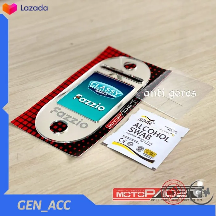 cover speedo spido speedometer FAZZIO 125 premium motopad27 - silver ...