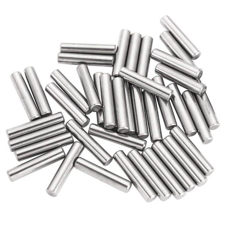 DISSERVE 100Pcs 3x18mm Dowel Pins Bearing Steel Silver Fasten Elements ...