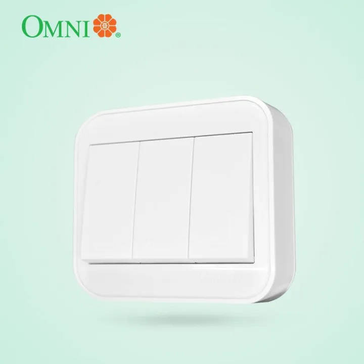 OMNI WSS-203-PK Surface Type Switch 3-Gang 10A | Lazada PH