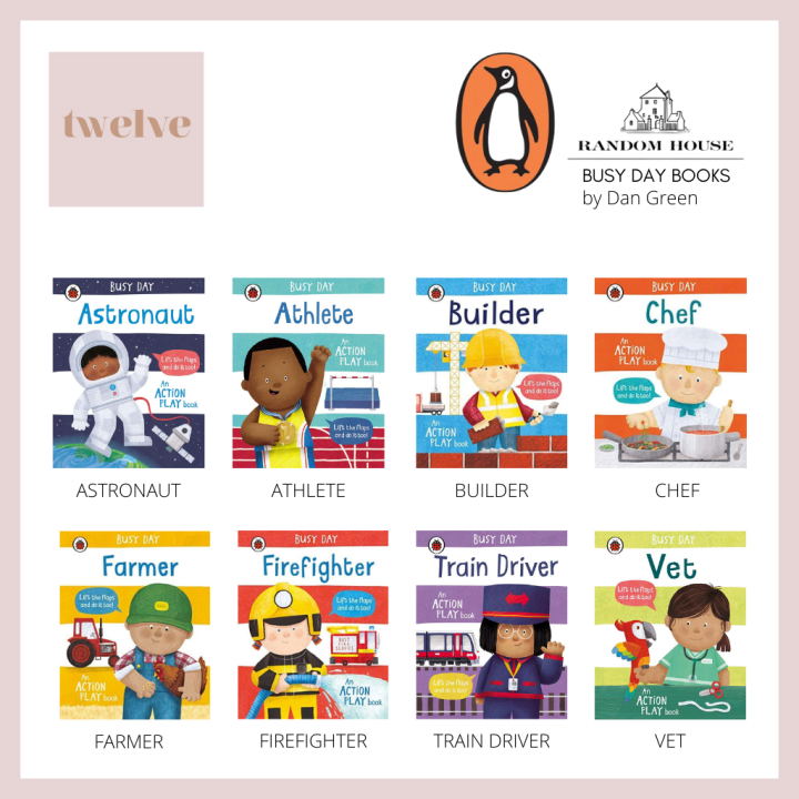 BUSY DAY BOOK l by DAN GREEN l English Board Book l An Action Play Book ...