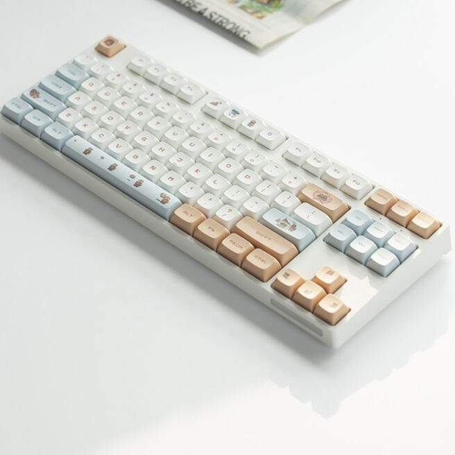 Dye Sublimation water Otter Animal Theme Keycaps XDA Height 127 Keys ...