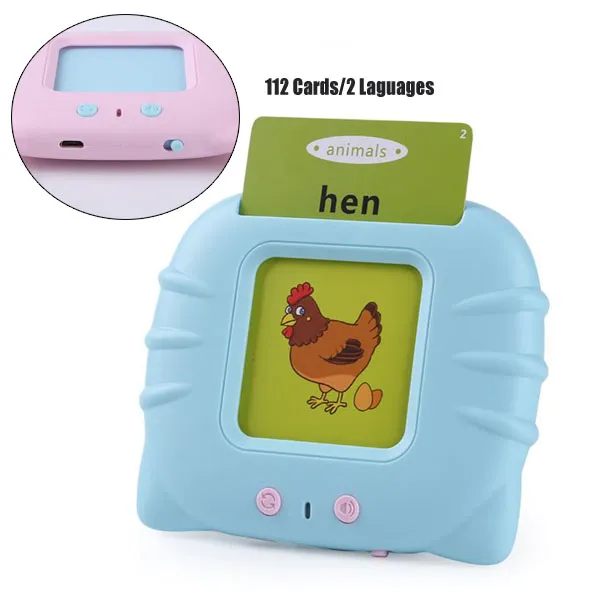 CAMERATOY001 - Kids Boy and Girl Flash Card Electronic Learning Word ...