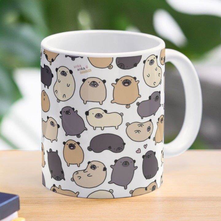 Porcelain Cup Pug Dog Shaped Porcelain Cup Unique And Lovely Gift ...